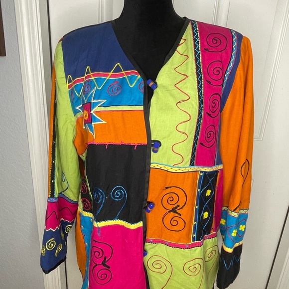 Indigo Moon | Jackets & Coats | Beautiful Colorful Indigo Moon Jacket ...